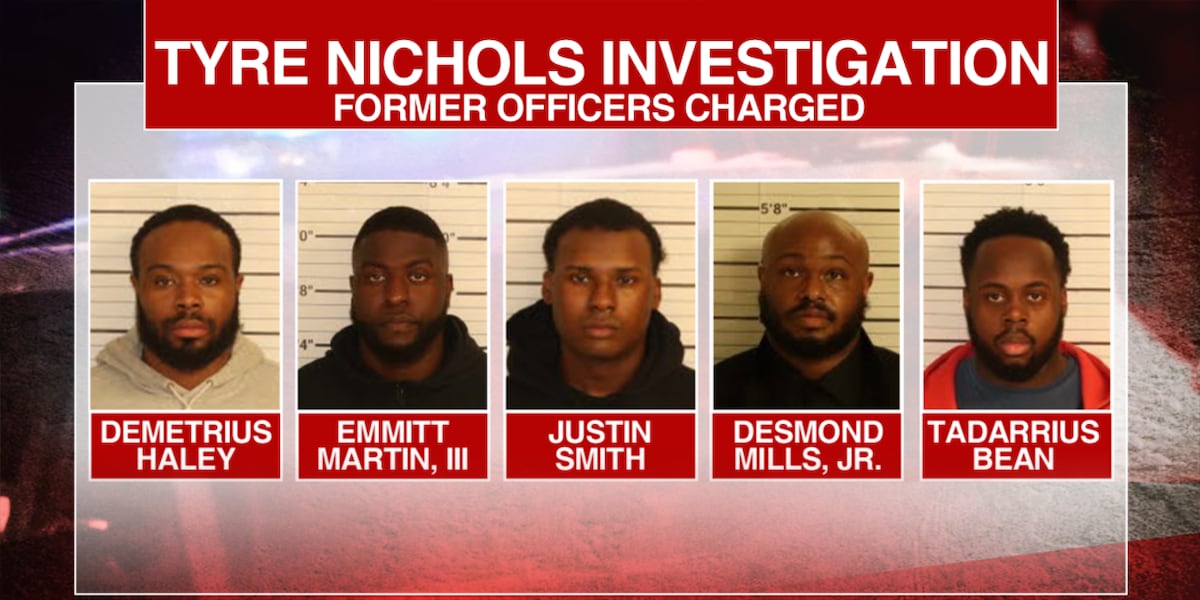 5 Former Officers Charged In Tyre Nichols Death Appear In Court